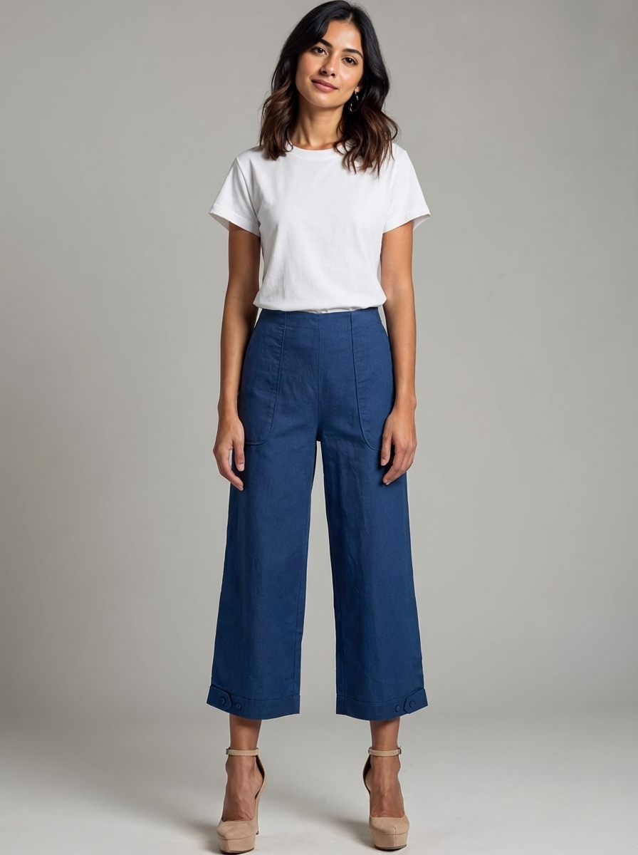 TARIA WIDE LEG DESIGNED PANTS – TariaFashion