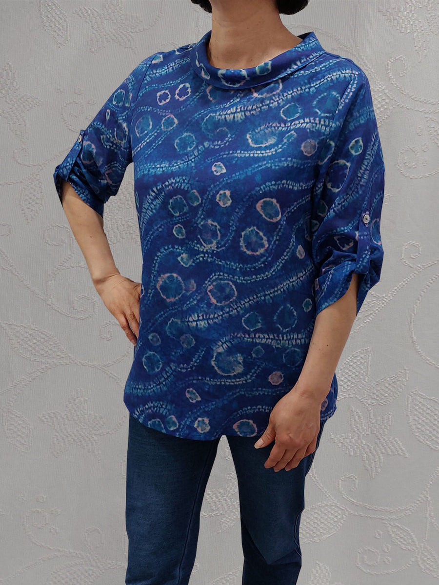 TARIA LINEN AND COTTON 3/4 SLEEVE TOP – TariaFashion